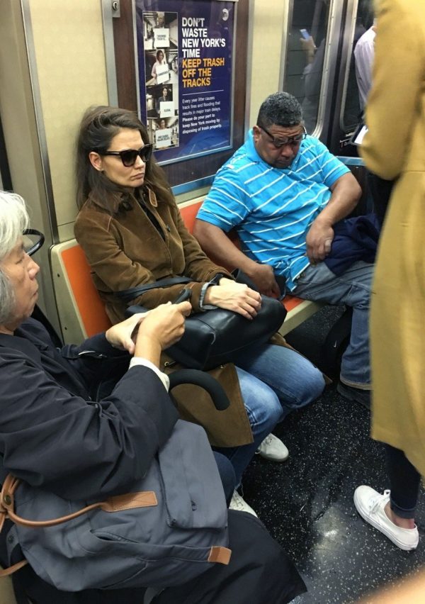 Even the celebrities ride through the subway